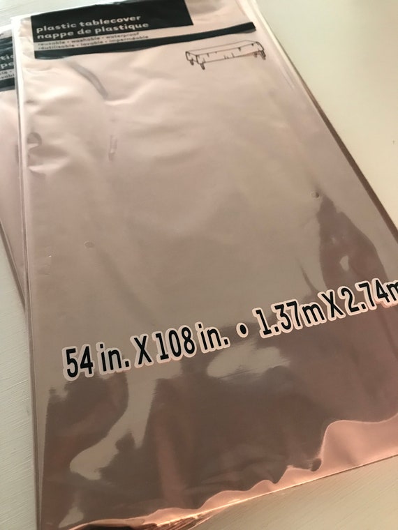 ROSE GOLD TABLECOVER, Rose Gold Decorations, Table Covers, Party ...