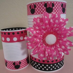 MINNIE MOUSE Cans, Party Decorations, Baby Shower, Minnie Party ...