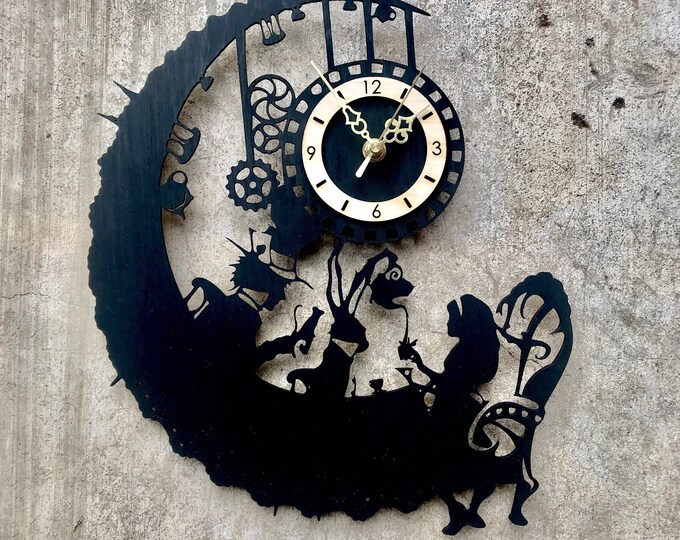 Alice in Wonderland Clock English Teacher Gift Librarian - Etsy