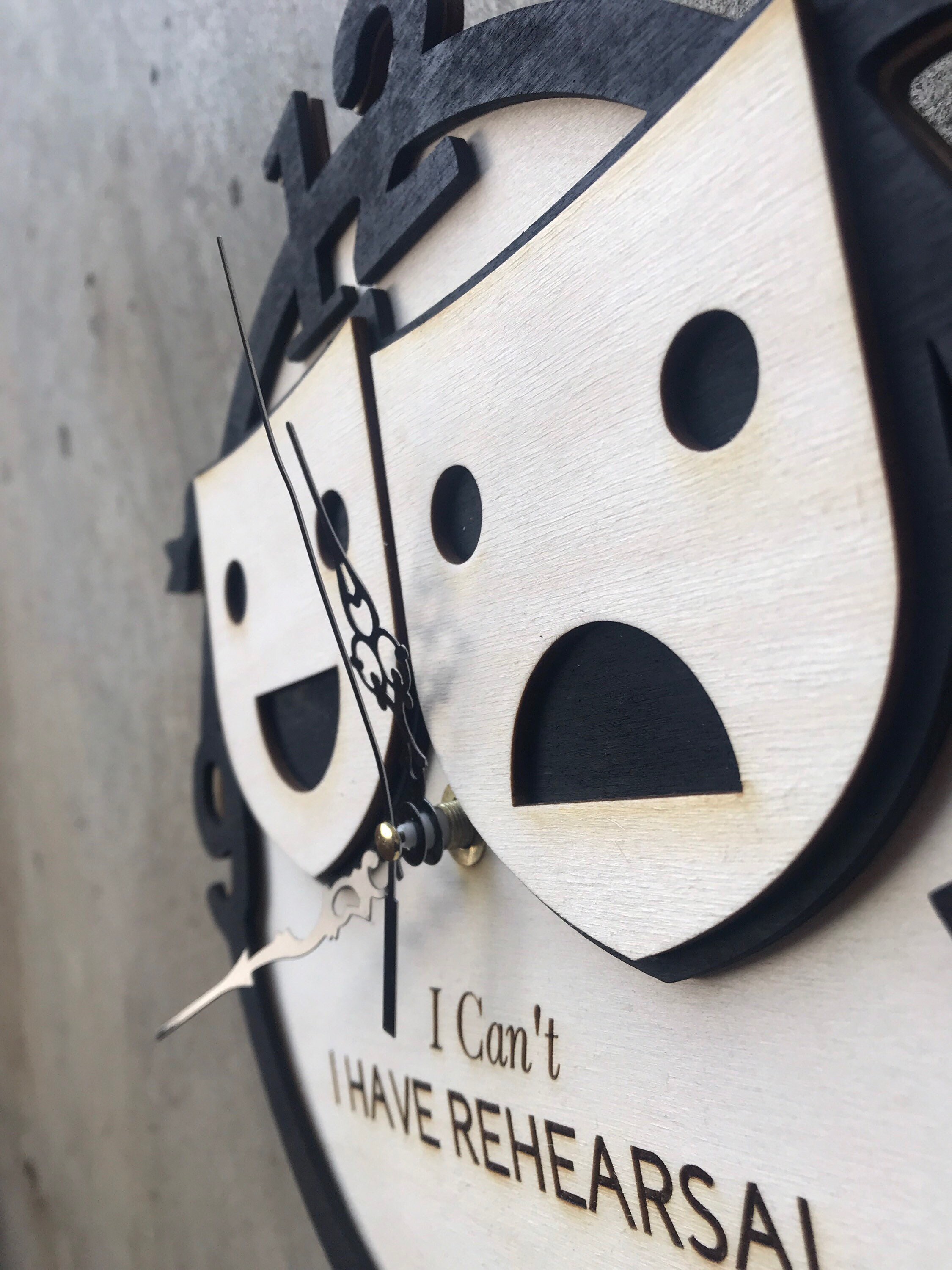 CUSTOM Drama Clock Engraved Drama Gift with name or phrase | Etsy