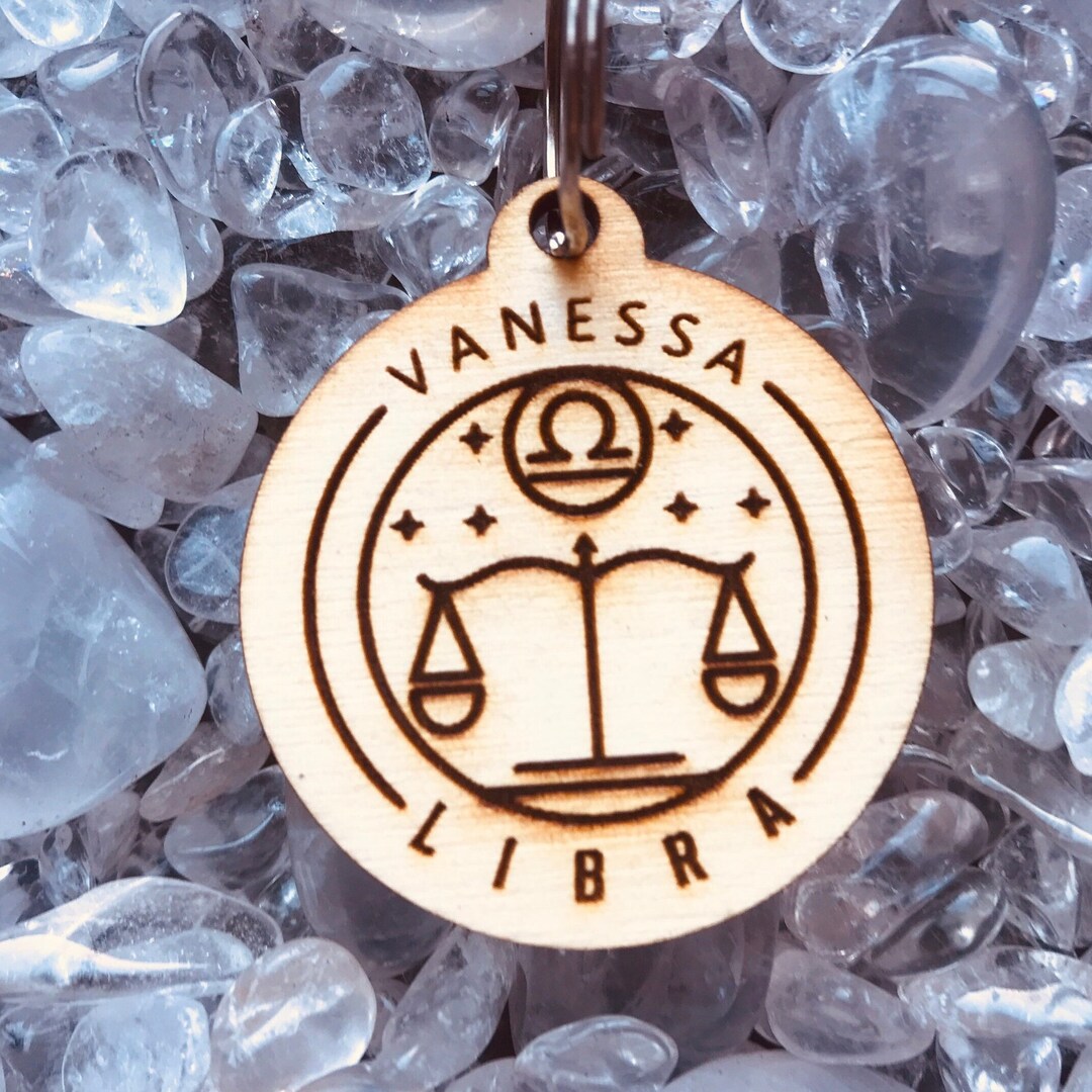 Custom Libra Keychain Personalized Libra Gift - Etsy