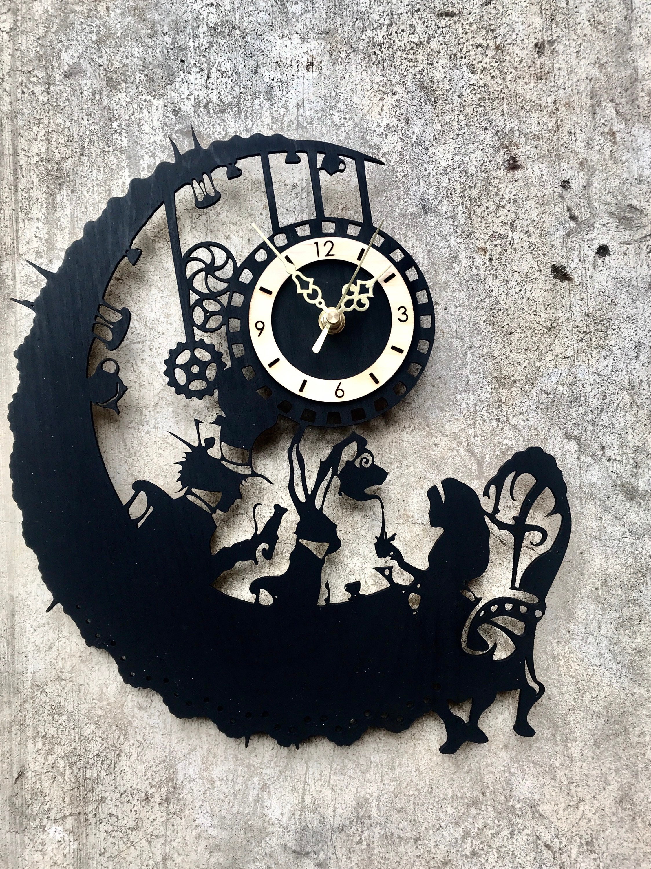 Alice in Wonderland Clock English Teacher Gift Librarian | Etsy