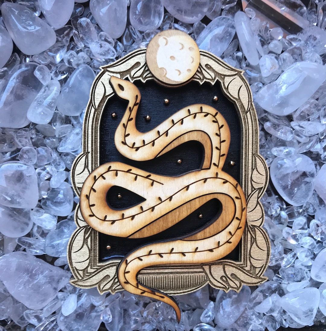 Moonlight Snake Witch's Snake Snake Familiar Snake Halloween Art Snake ...