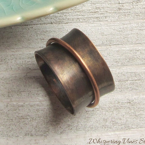 Hammered Copper Ring Simple Copper Ring for Men and Women - Etsy
