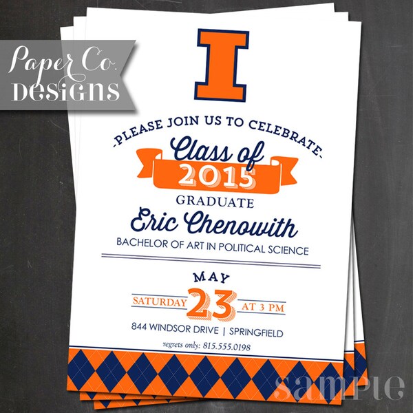 College Graduation Invitations - Etsy