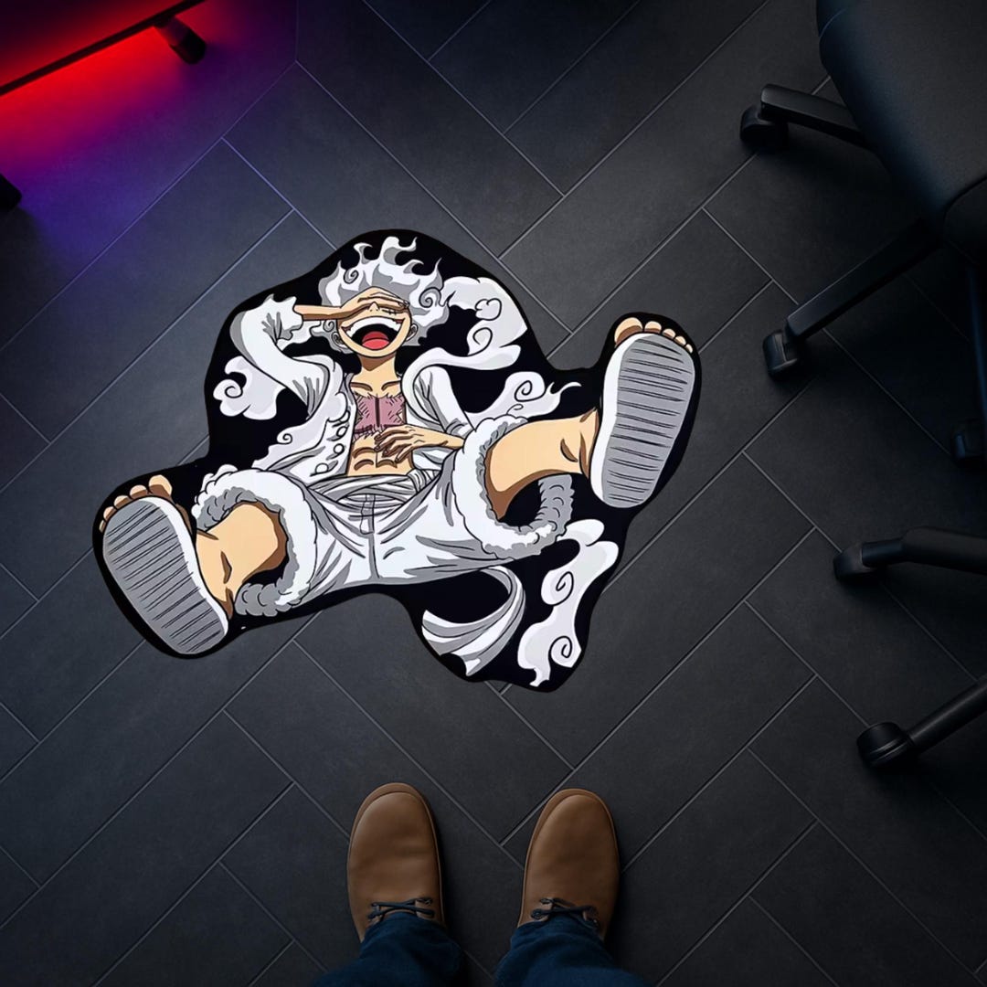 One Piece Luffy Gear 5 Rug – Anime Carpet, Soft Non-slip Mat for ...