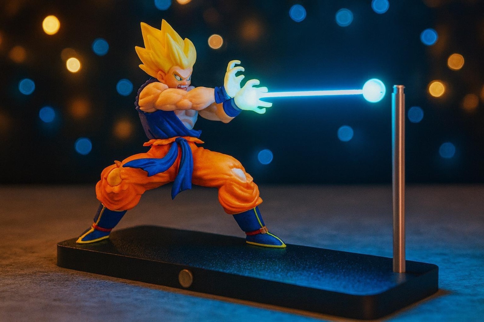 Dragon Ball Goku Kamehameha Magnetic Night Light – Anime LED Figure ...