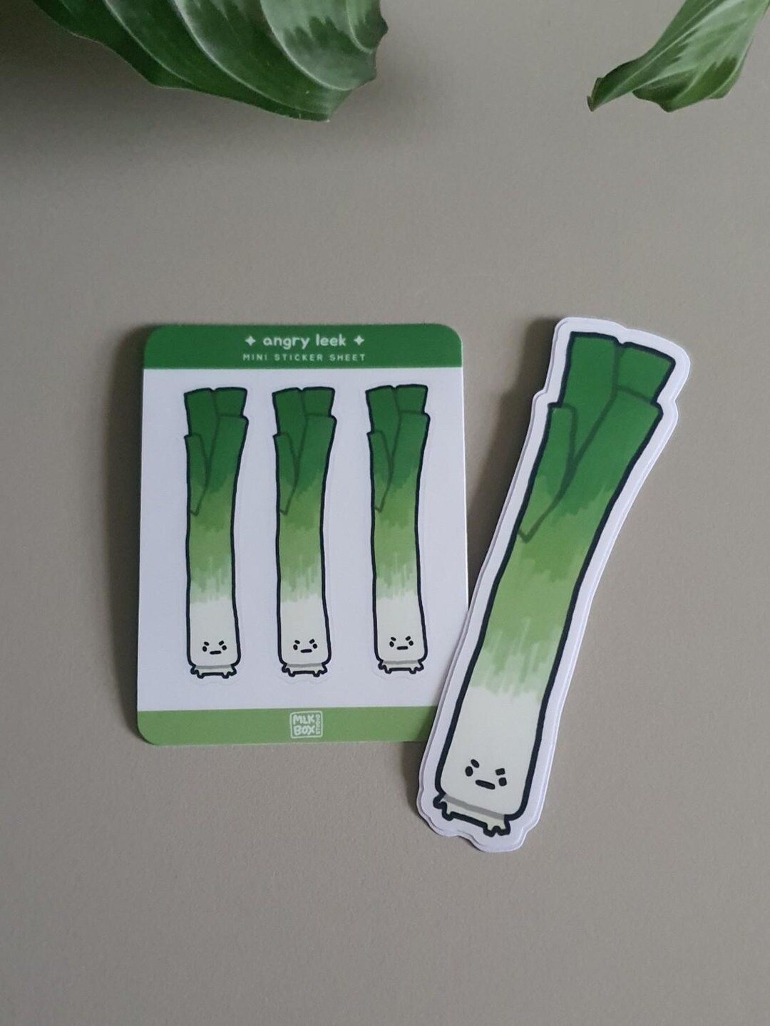 Angry Leek // Vinyl Stickers - Etsy