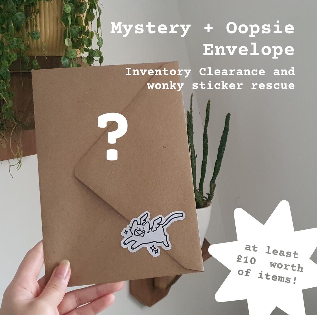 Mystery + Oopsie Envelope // Art Print, Sticker + B-grades or Test ...