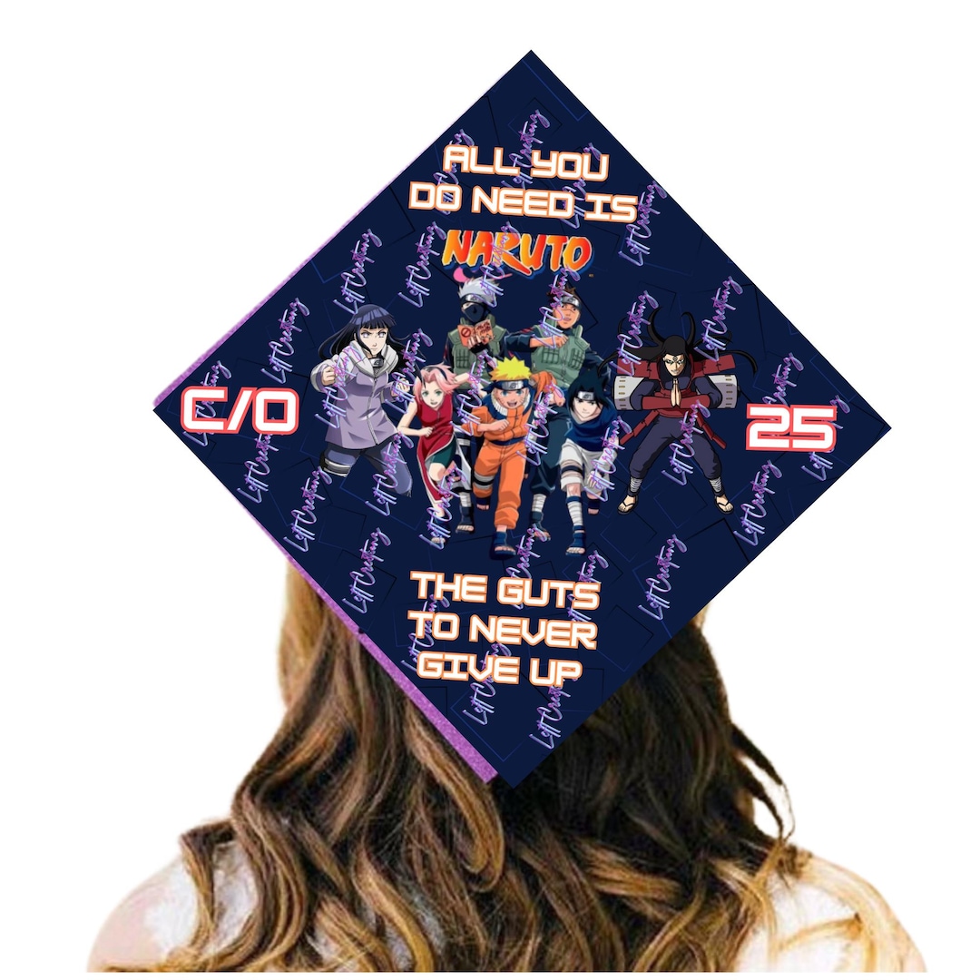 Naruto Inspired Grad Cap Topper Template - Etsy