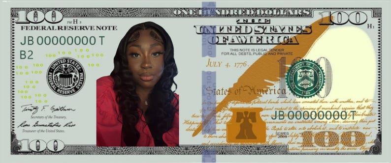 100 Dollar Bill Custom Prop Money - Etsy