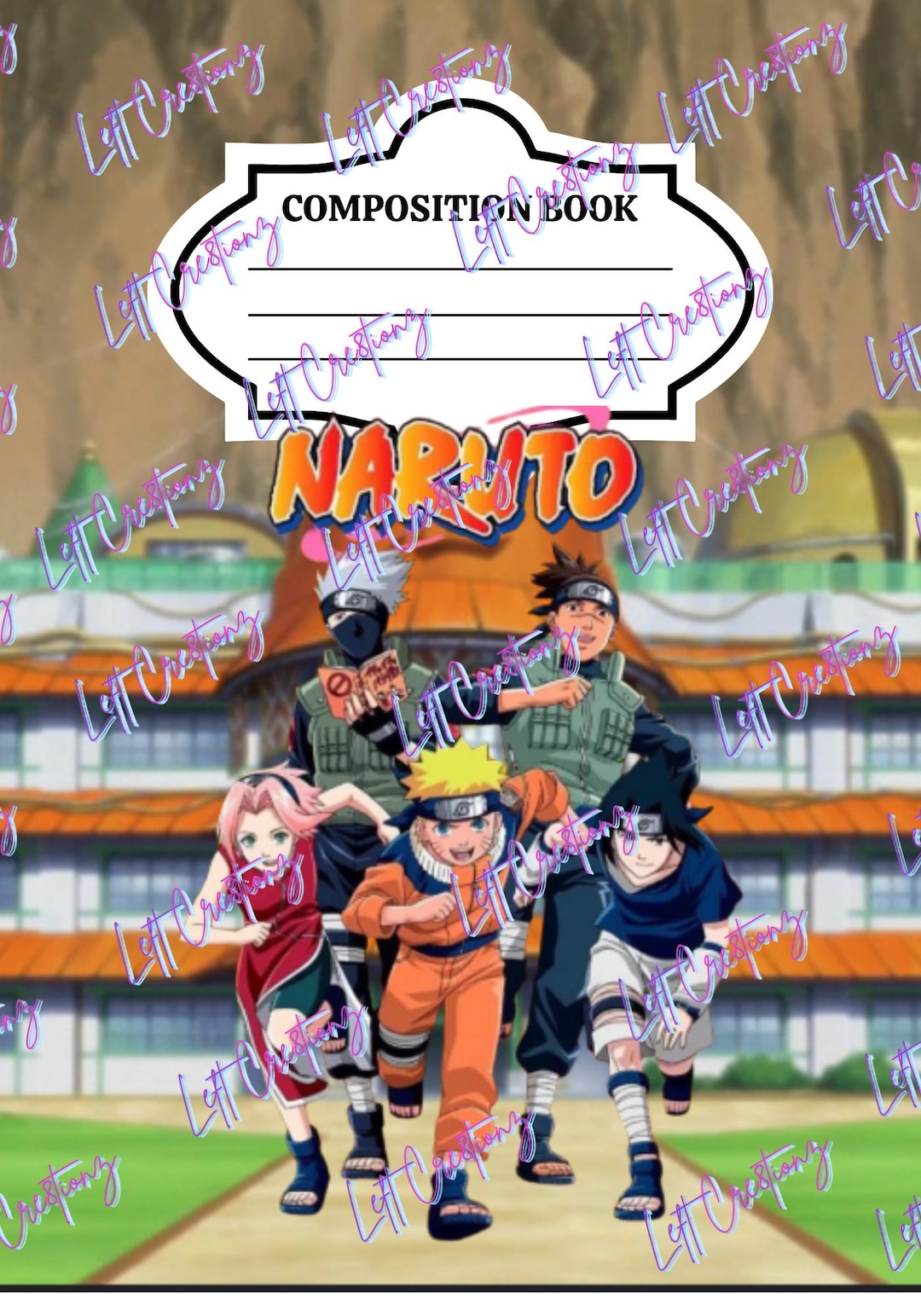 Naruto Notebook Cover Digital Template - Etsy