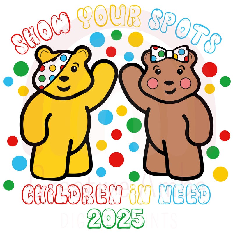 Pudsey Bear 2025 Svg - Etsy UK