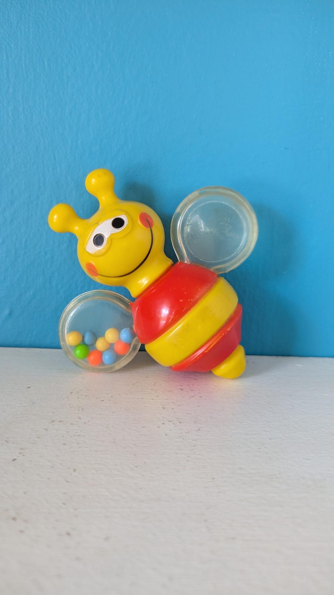 Vintage Playskool Bee Rattle Baby Toy Free Ship - Etsy