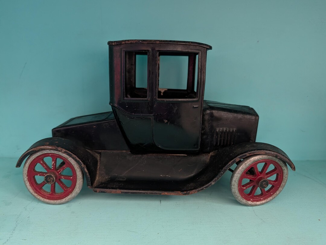 Vintage Buddy L Flivver Pressed Steel Model T Coupe Toy Car 1920's RARE ...