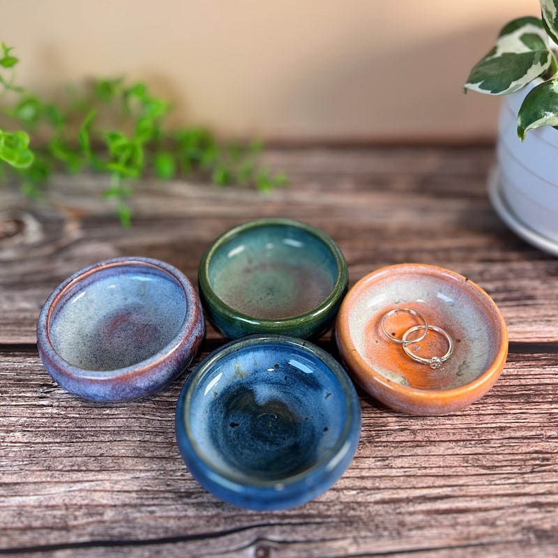 Bright Blue Ring Dish - Etsy