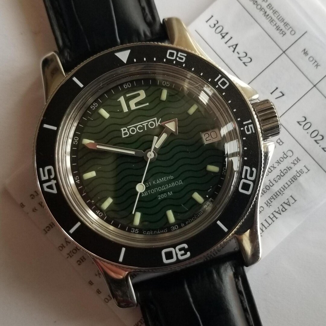 Automatic Watch. Vostok Amphibia. 13041A. 20 ATM. - Etsy