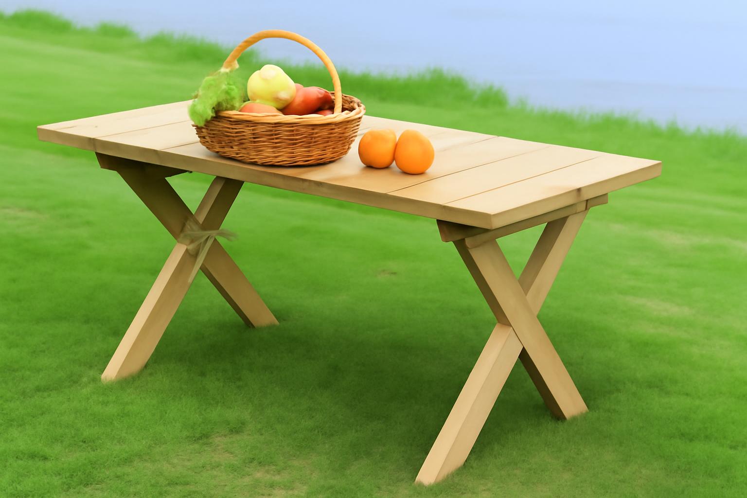 DIY Wooden Folding Table Plan – Modern Farmhouse Style With Step-by ...