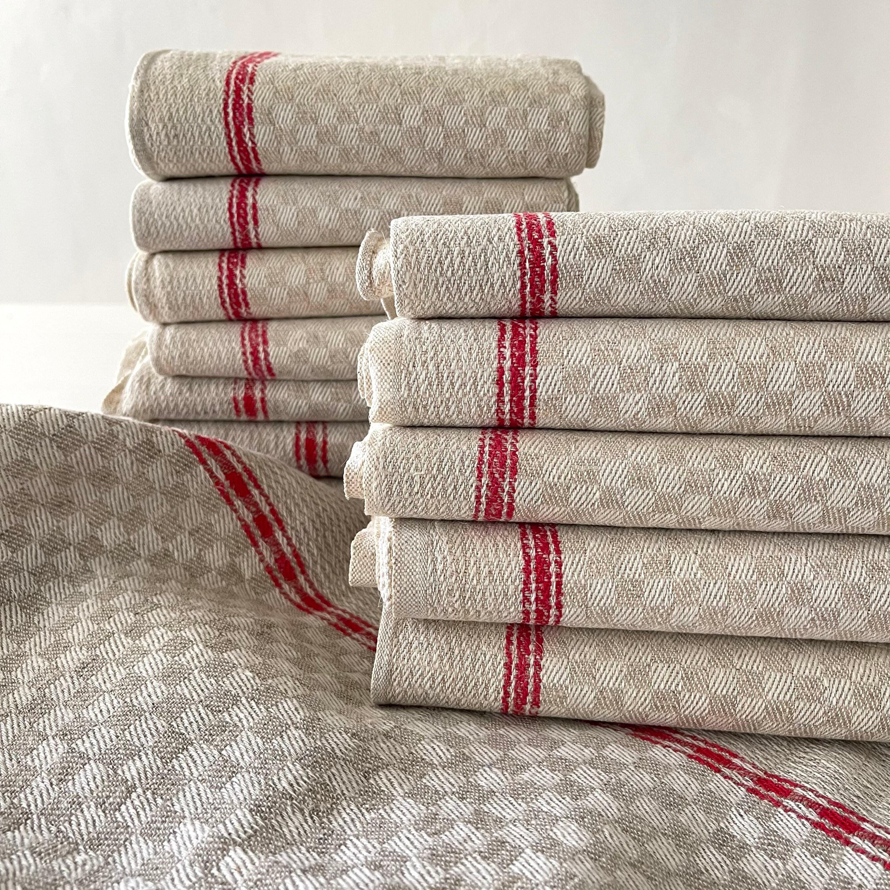 French Antique Linen Torchon - Etsy