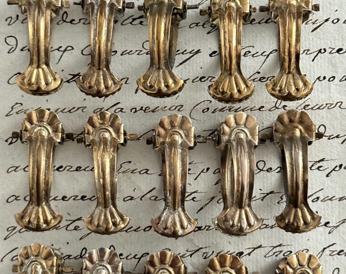 French Vintage Café Rod Curtain Clips - Etsy