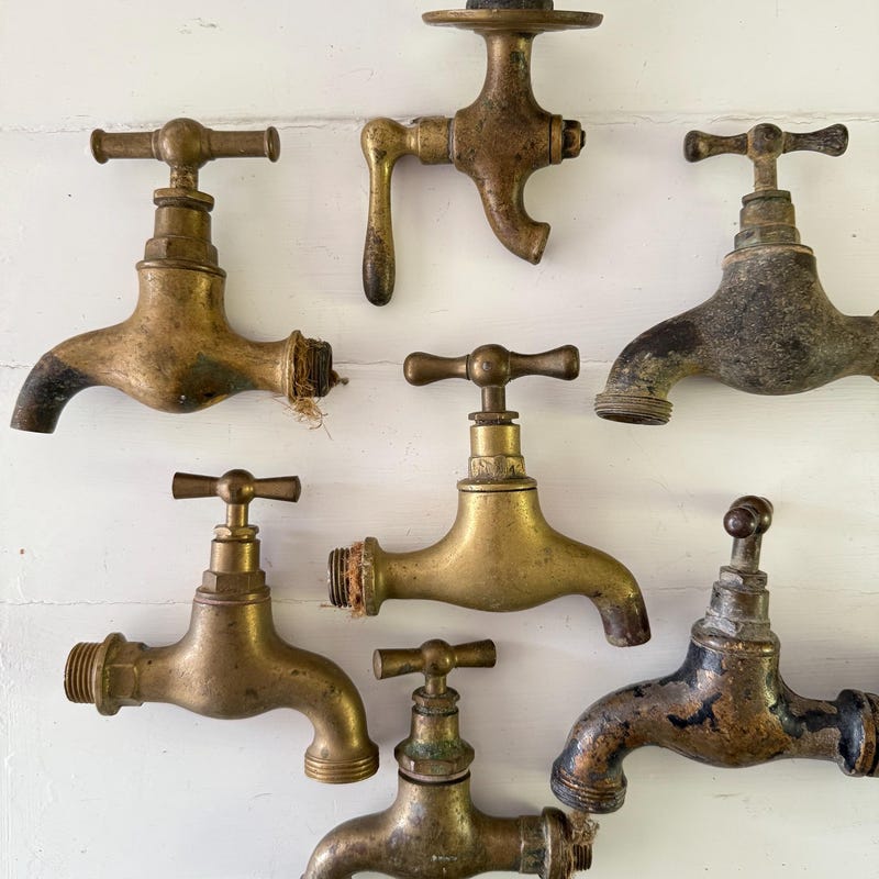 Antique Brass Tap - Etsy UK