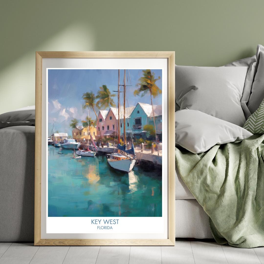 Key West Poster Florida Poster Key West Print Miami Wall Art ...