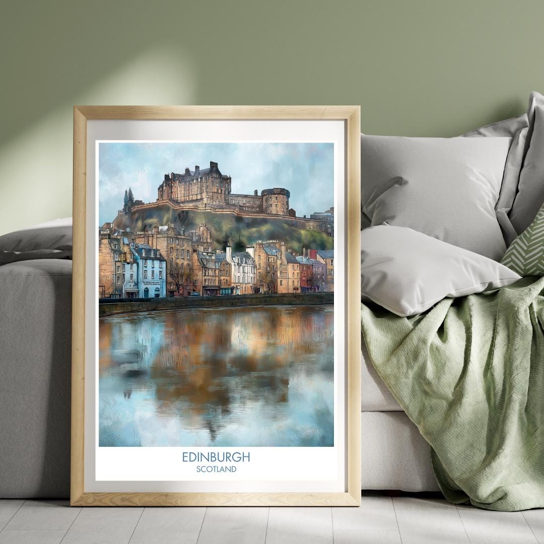 Edinburgh Poster Scotland Poster Great Britain Print United Kingdom ...