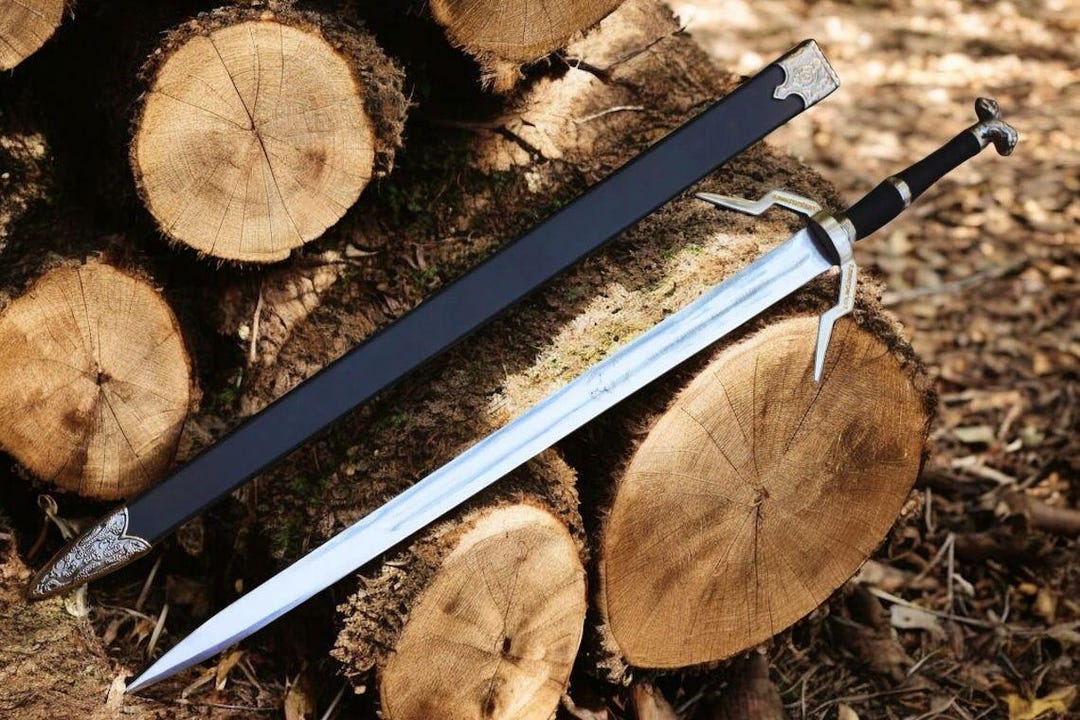 Handmade Witcher Sword of Geralt of Rivia – Carbon Steel Feline ...