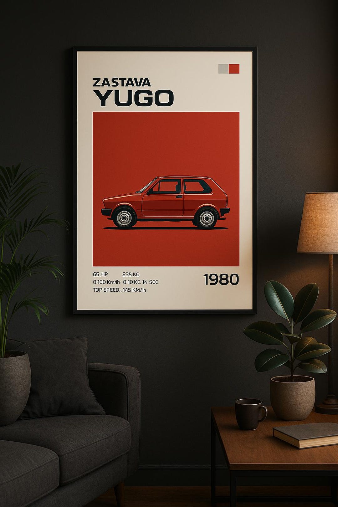 Zastava Yugo Poster: Vintage Yugoslavian Car Art (digital Download A2 ...