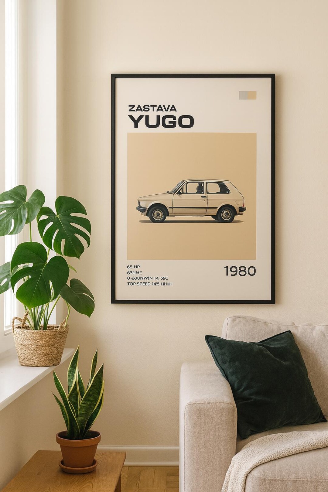 Zastava Yugo 1980 Print: Vintage Yugoslavian Car Art (digital Download ...