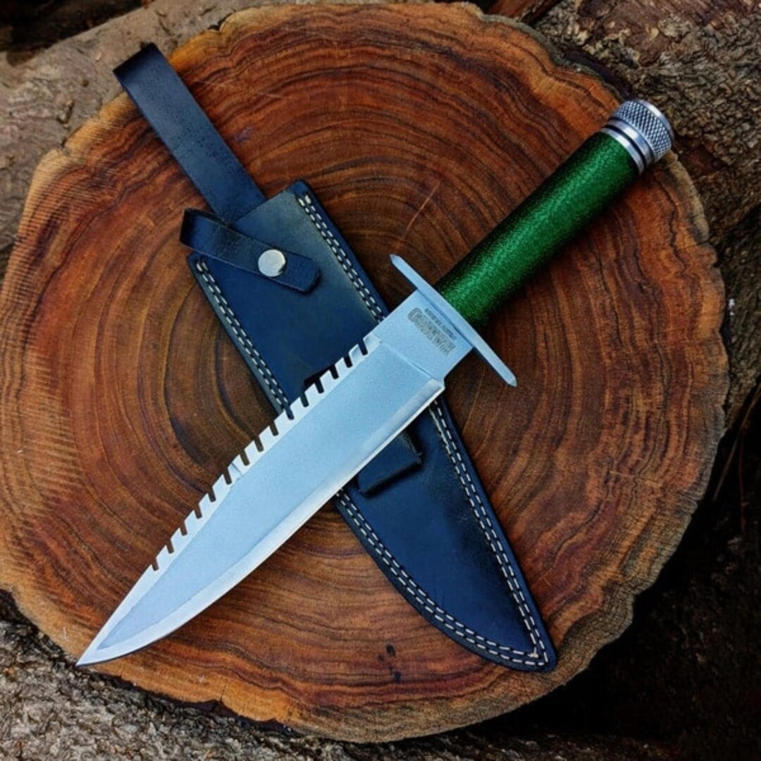 Hand Forged Rambo Knife - 15" Full Tang Knife With Stainless Steel and ...