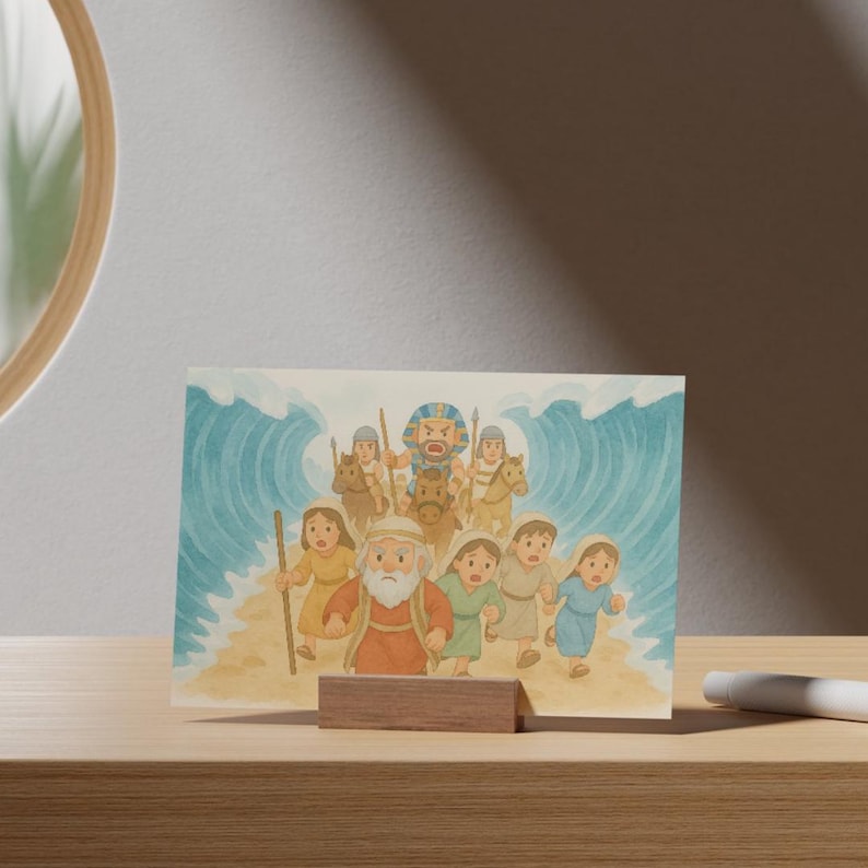 Moses and the Red Sea Clipart Bundle: Bible Story Illustrations ...