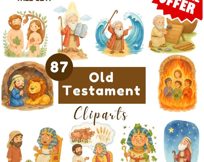 Old Testament Clipart, Biblical Character Clipart, Bible Story ...