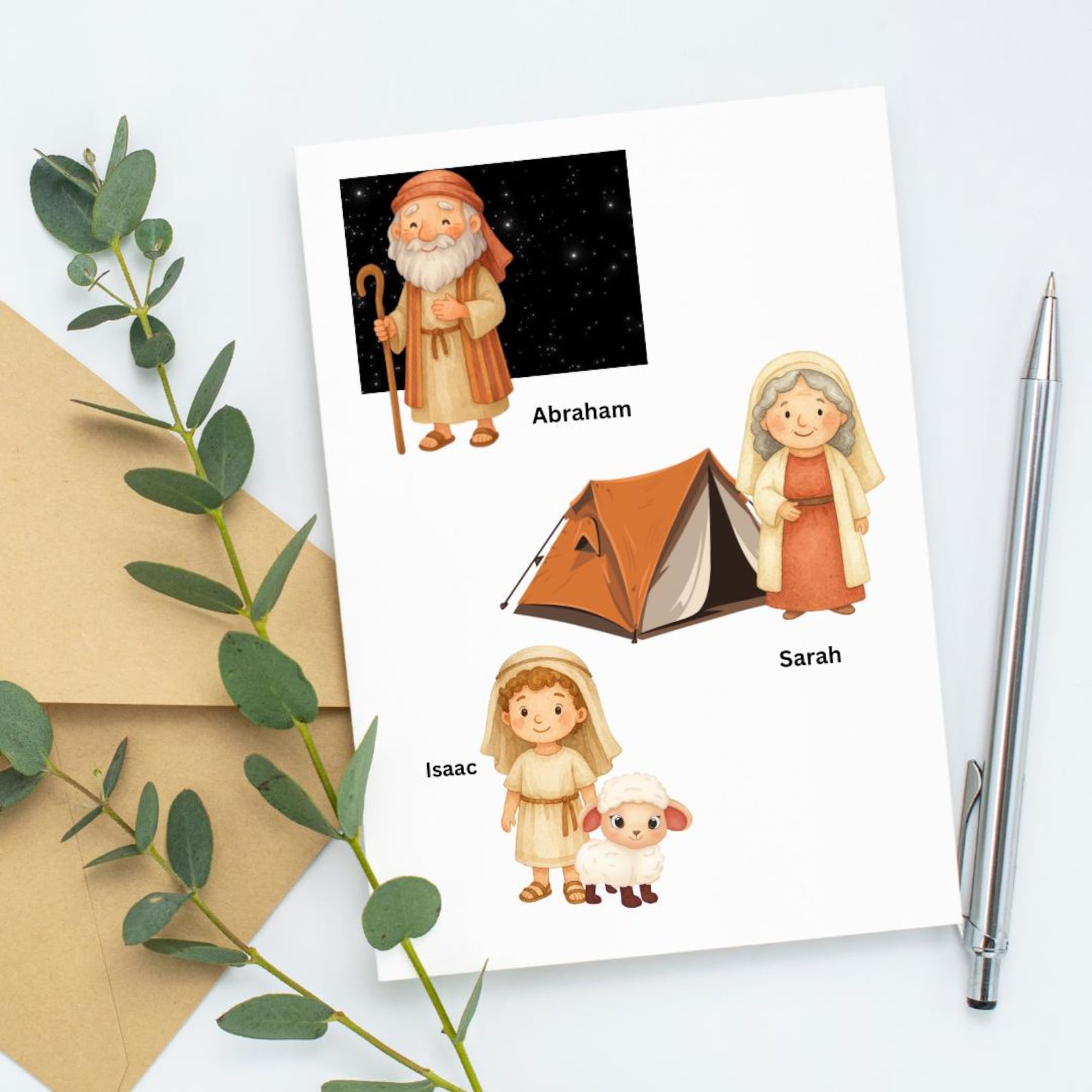 NEW | Old Testament Clipart: Watercolor Biblical Characters PNG - Etsy