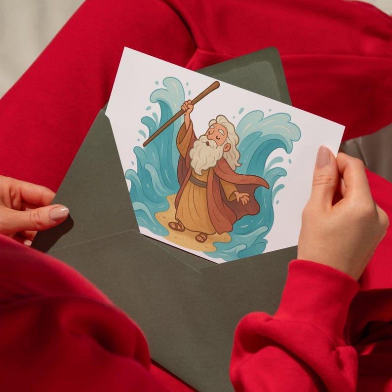 Moses and the Red Sea Clipart Bundle: Bible Story Illustrations ...