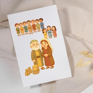 Job Bible Story Clipart: Watercolor Christian Art (digital Download) - Etsy
