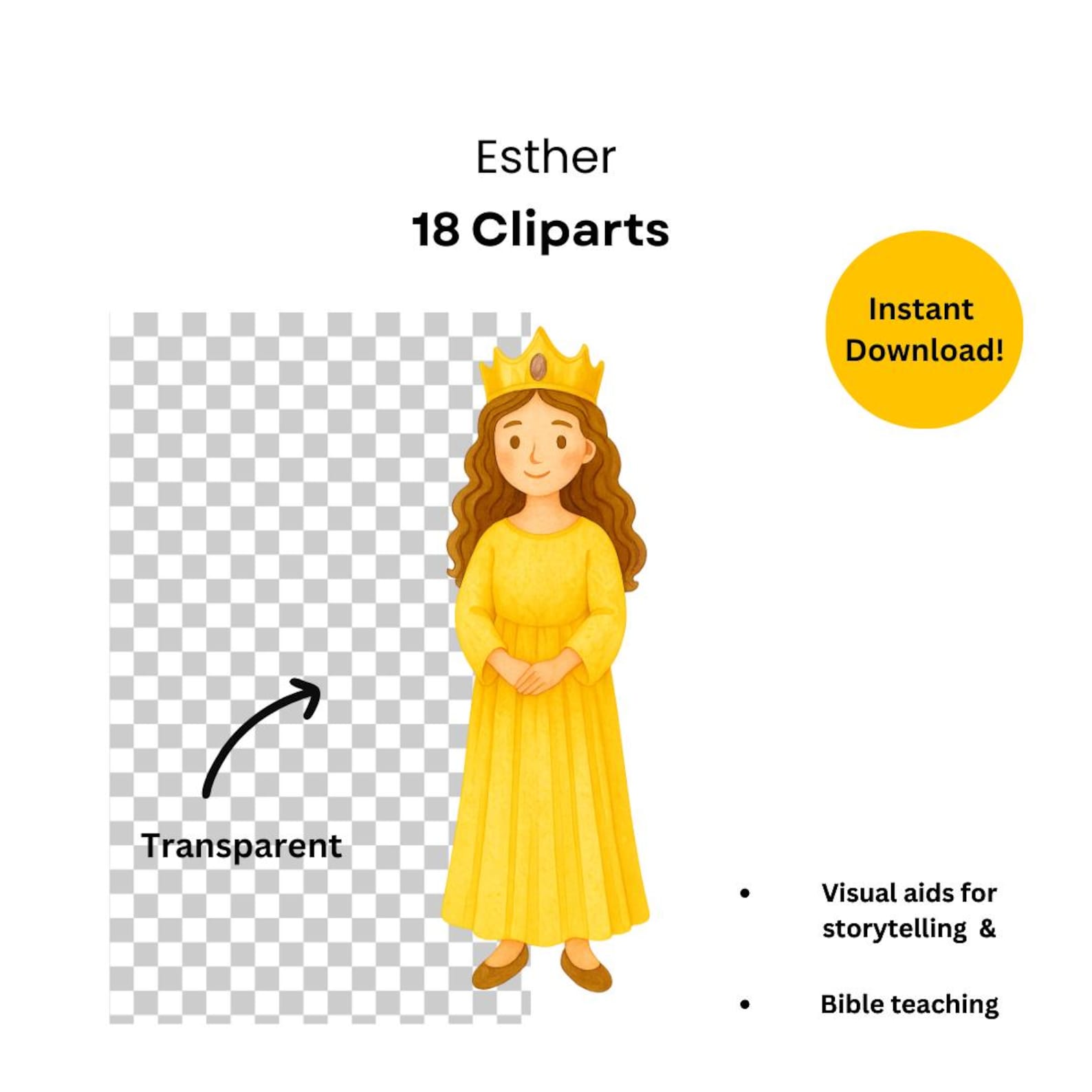 Esther Clipart Bundle: Bible Story Illustrations (digital Download) - Etsy