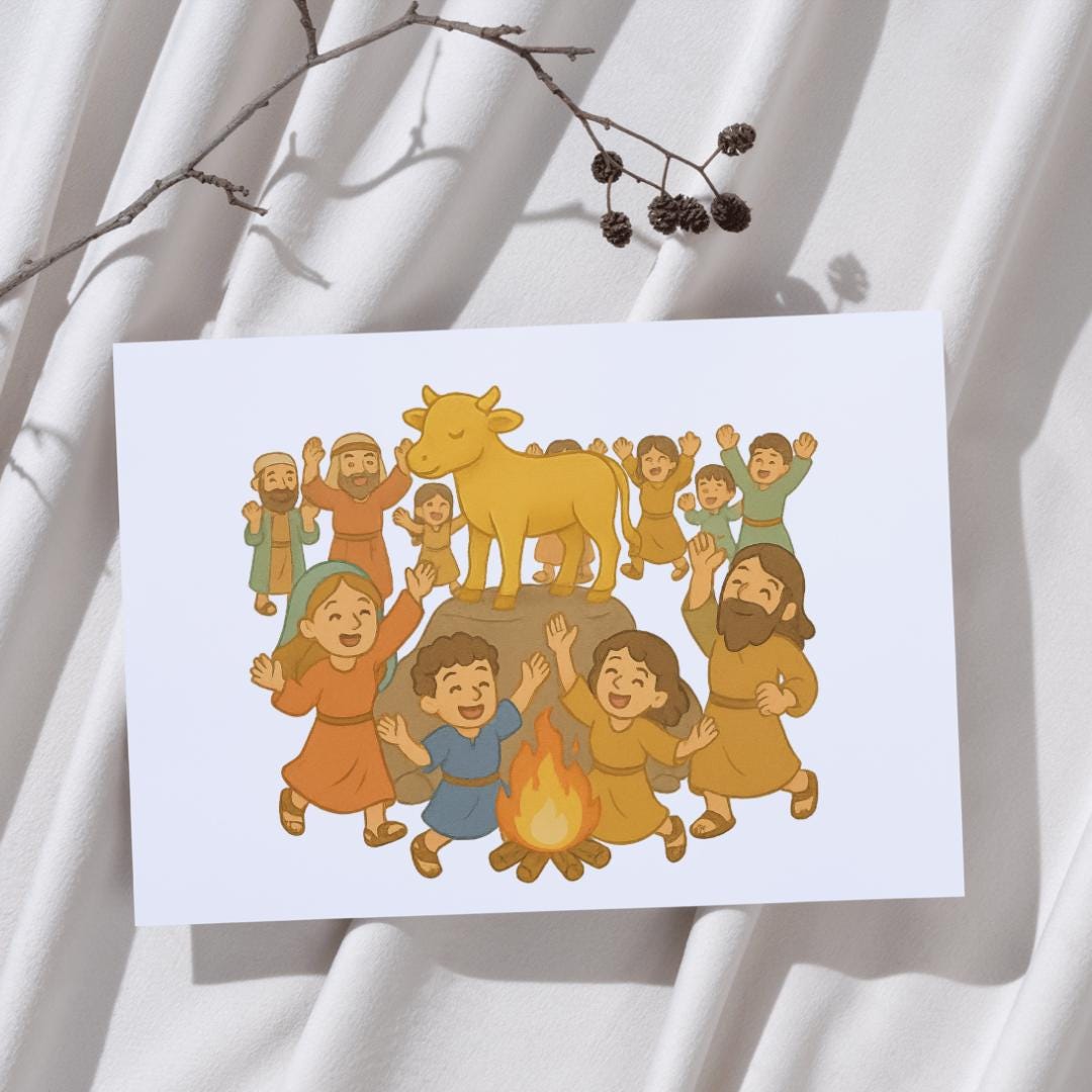 Moses and the Ten Commandment Cliparts, Sticker, Printable, 10 ...