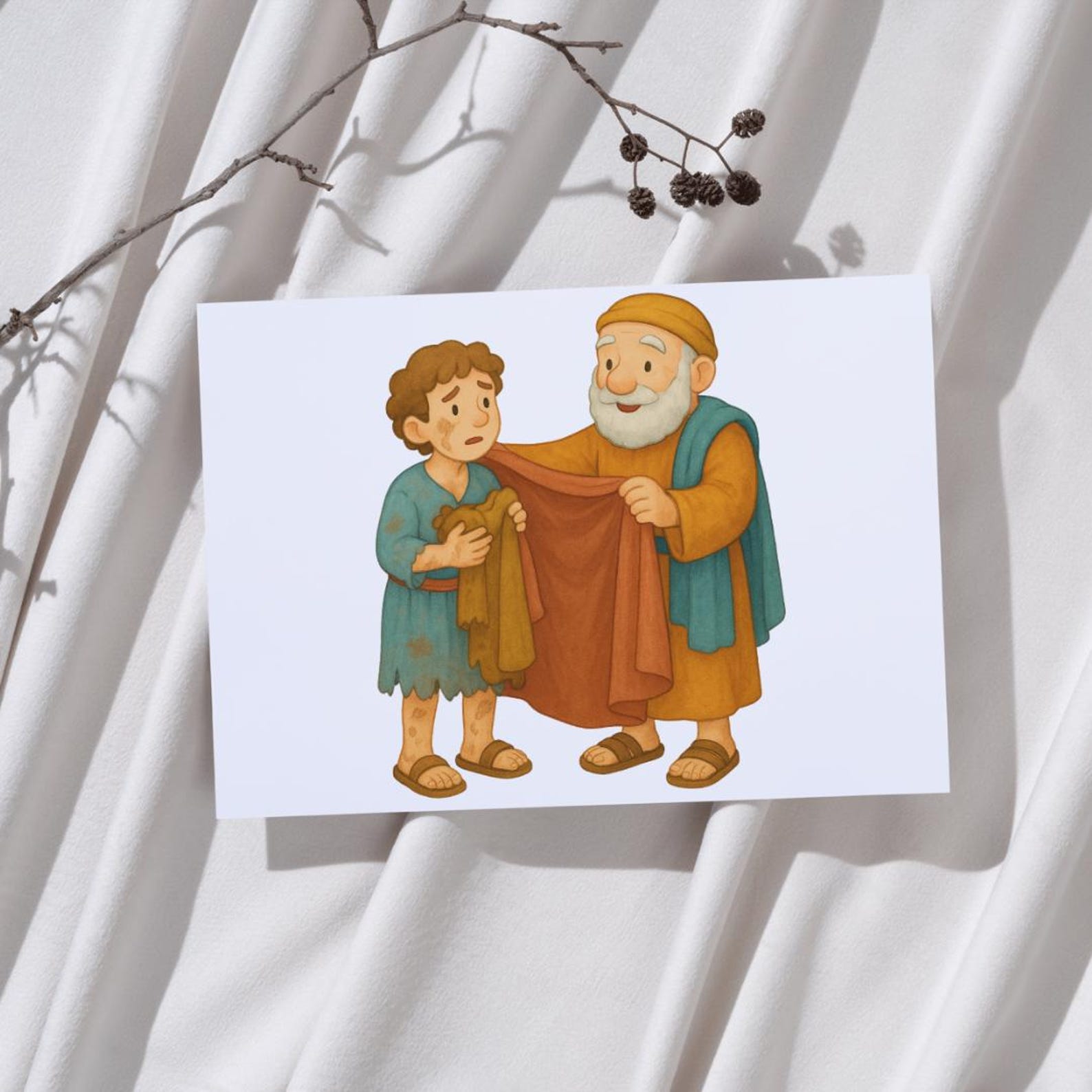 Prodigal Son Clipart Bundle: Bible Story Illustrations (digital ...