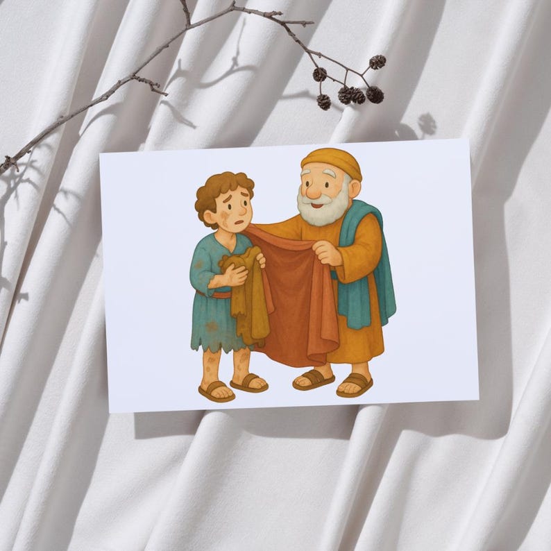 Prodigal Son Clipart Bundle: Bible Story Illustrations (digital ...