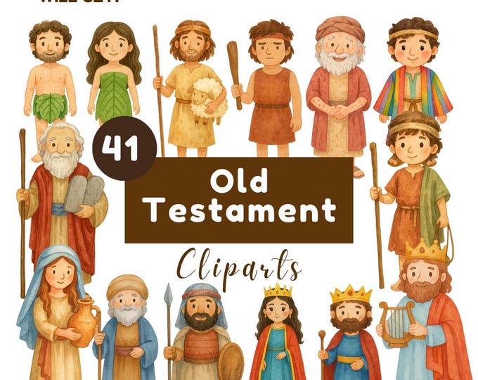 Old Testament Clipart, Biblical Character Clipart, Bible Story ...