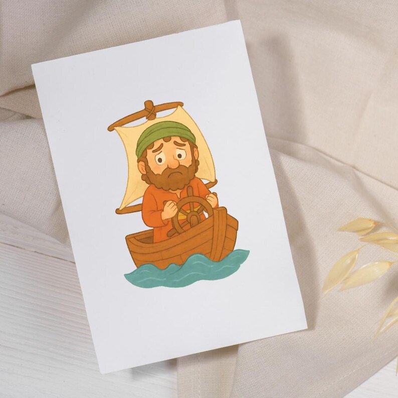 Jonah and the Blue Whale Cliparts, Jonah and Great Fish Illustration ...