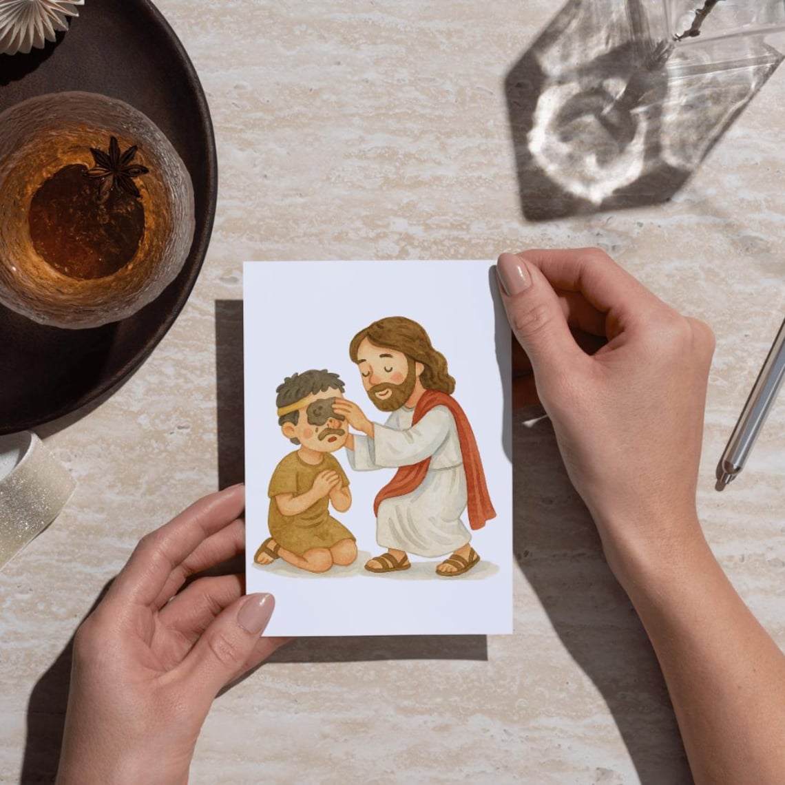 Jesus Miracles Clipart Bundle: Bible Story Watercolor Illustrations ...