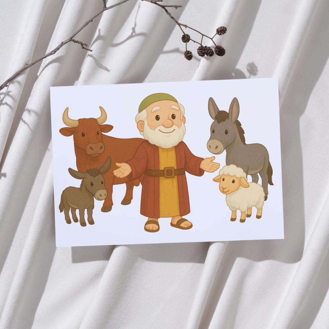 Job Bible Story Clipart: Watercolor Christian Art (digital Download) - Etsy