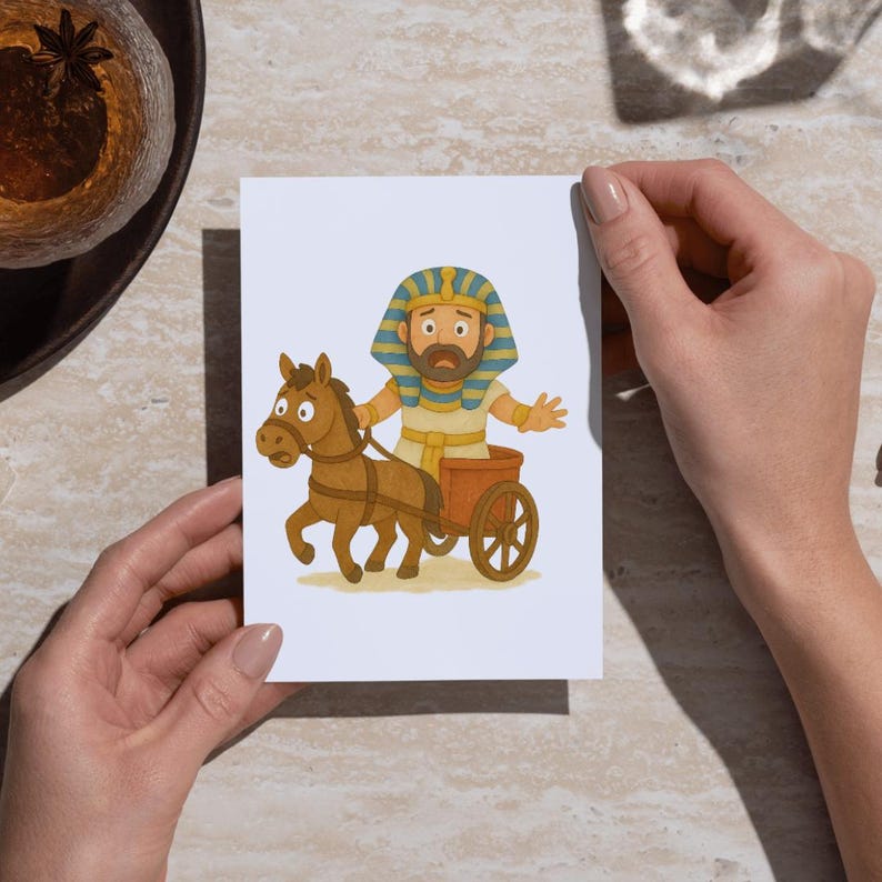 Moses and the Red Sea Clipart Bundle: Bible Story Illustrations ...