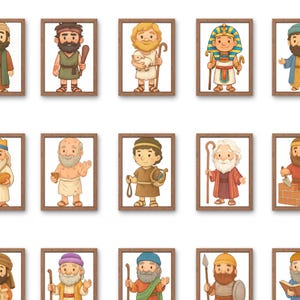 Cute Old Testament Clipart Watercolor Biblical Characters Christian PNG ...