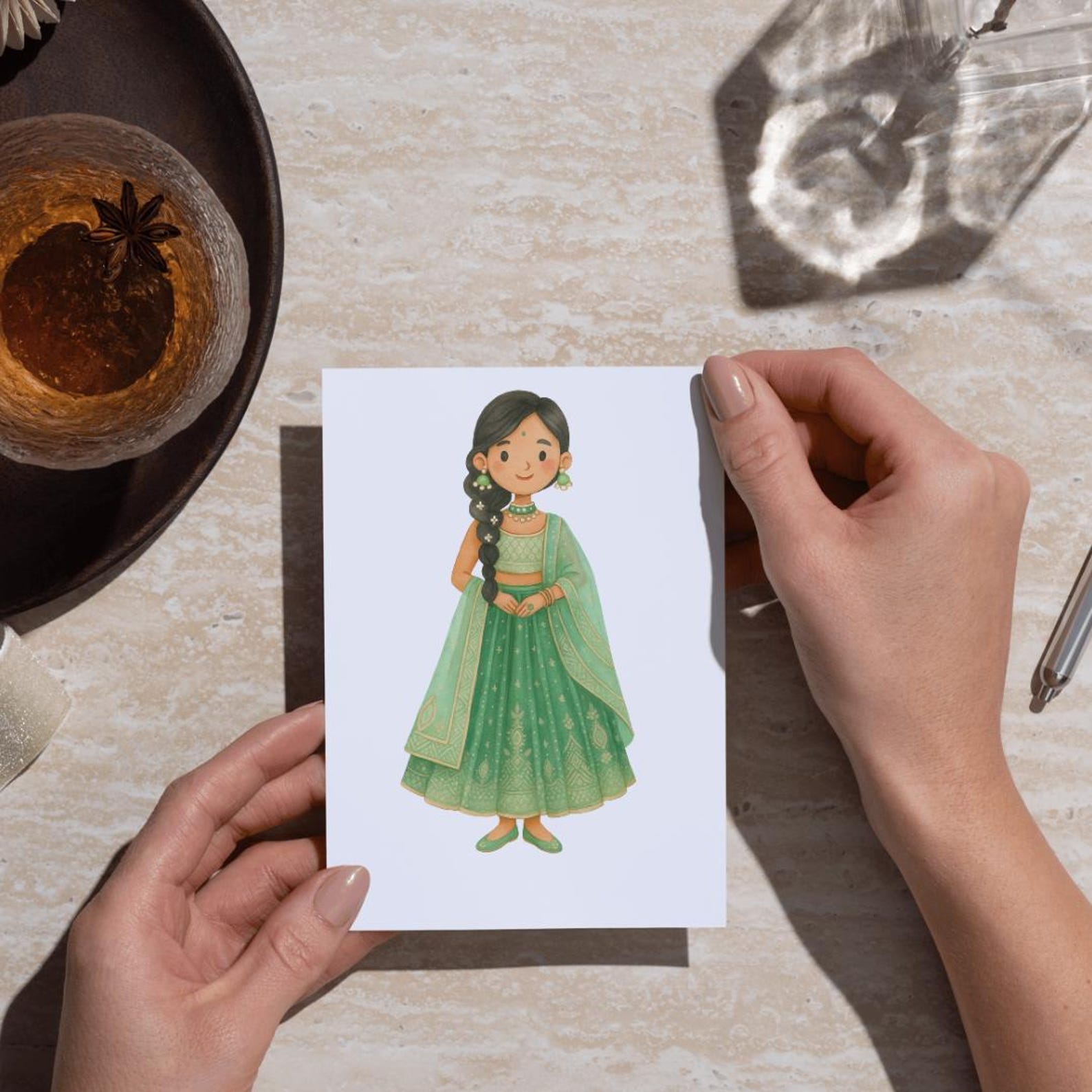 Watercolor Indian Clothing Clipart: Traditional Women & Men (PNG) - Etsy