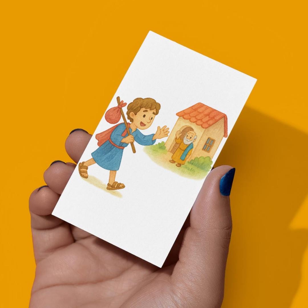 Prodigal Son Clipart Bundle: Bible Story Illustrations (digital ...