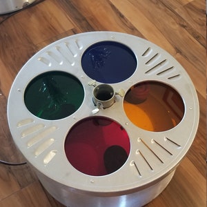 Restored Vintage Evergleam Tri-lite Color Wheel Revolving Aluminum ...