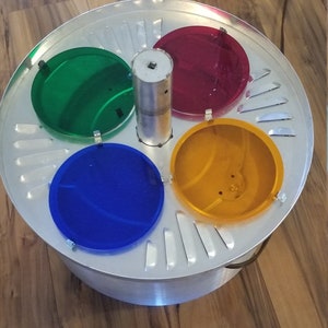 Restored Vintage Evergleam Tri-lite Color Wheel Revolving Aluminum ...